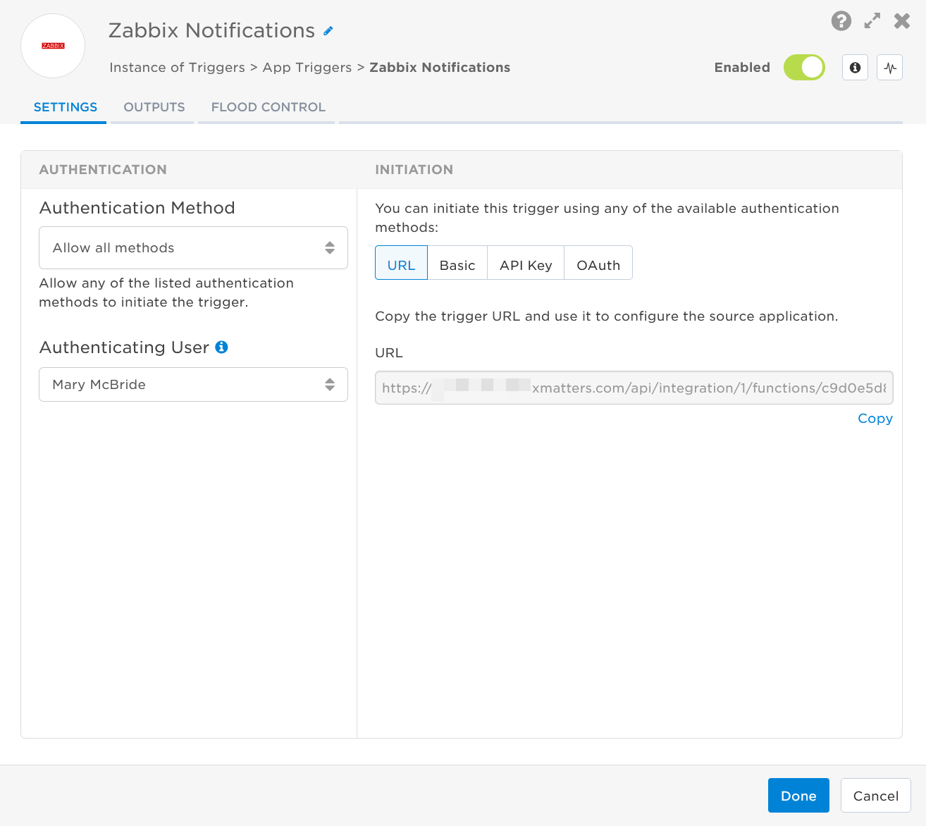 Zabbix Notifications