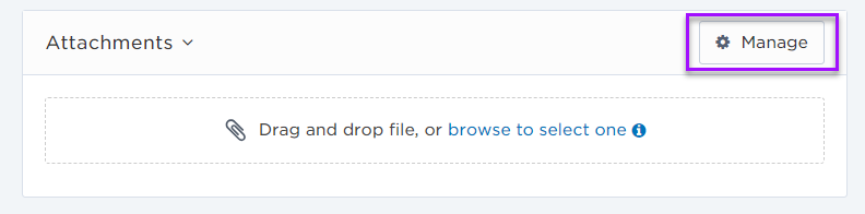 Manage incident attachments